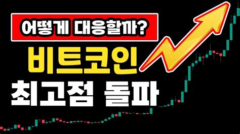 순식간에 비트코인 최고점 돌파 상승장에서는 어떻게 대응해야할까비트코인 투자 전략 Youtube