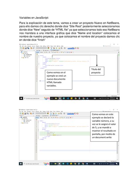 Variables En Java Script Variables En Javascript Para La Explicación