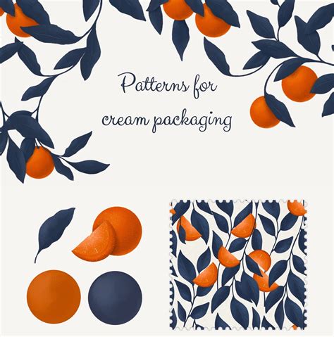 Package Design With Seamless Pattern Дизайн упаковки Behance