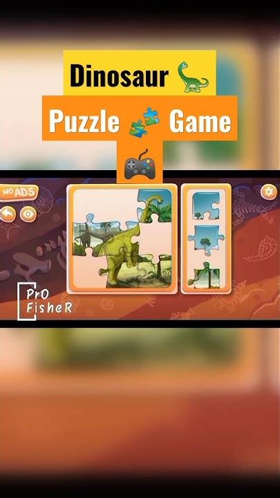 Dinosaurs 🦕 Puzzle 🧩 Game 🎮shortsviral Youtube