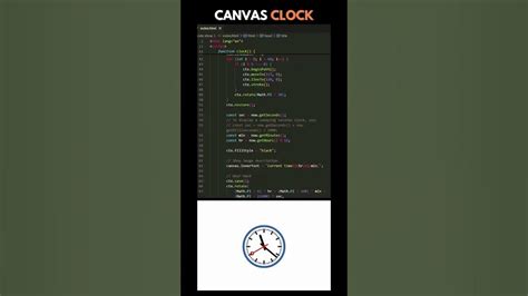 Html5 Canvas Clock Html5css3 Coding Programmingjavascript