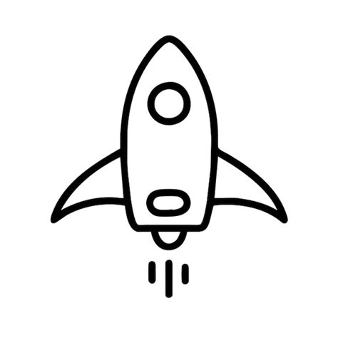 Premium Vector Spaceship Icon Outline