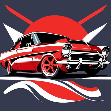 Car Livery Old School Vector Illustration Premium Ai Generated Vector