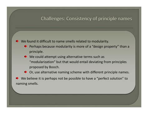 Principle Based Classification Of Design Smells Ppt