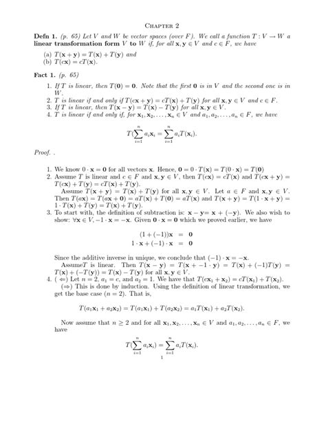 Notes Ch 2 Pdf Basis Linear Algebra Linear Subspace