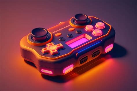 Premium Ai Image Futuristic Video Game Controller Generative Ai