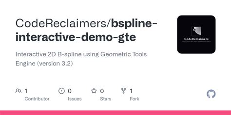 Github Codereclaimers Bspline Interactive Demo Gte Interactive D B Spline Using Geometric