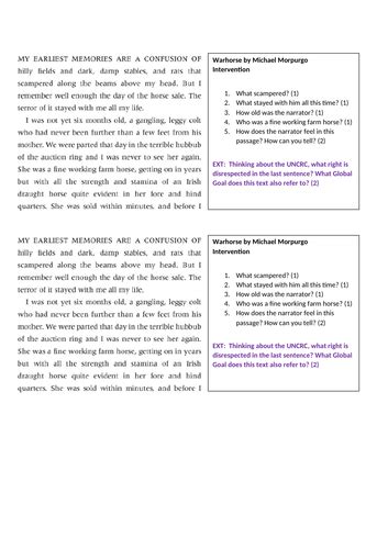 Ks2 Reading Intervention Retrieval Teaching Resources