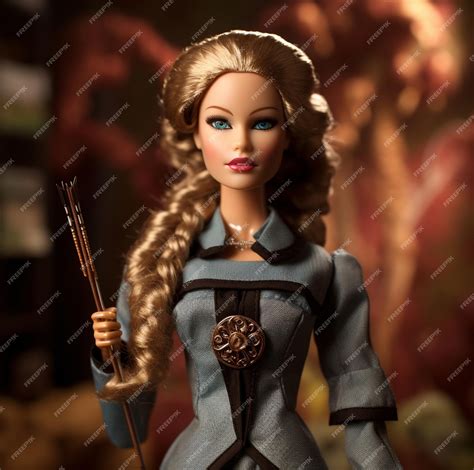 Premium Photo Portrait Of Barbie Doll In Clothes And Accessories Shopping And Fashion Concept