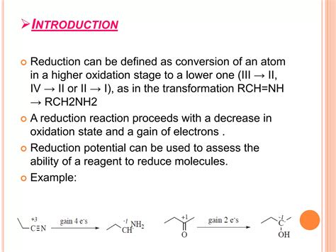 Reduction Reactions PPTX