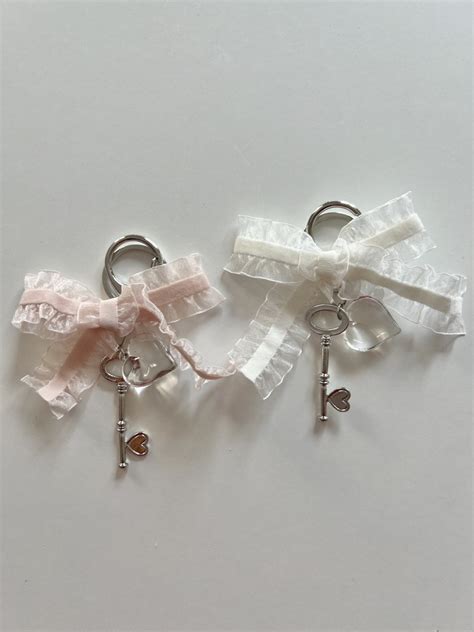 하트열쇠리본키링 2color