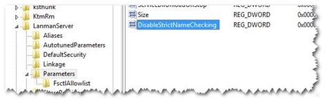 Disable Strict Name Check In Windows Server 2012