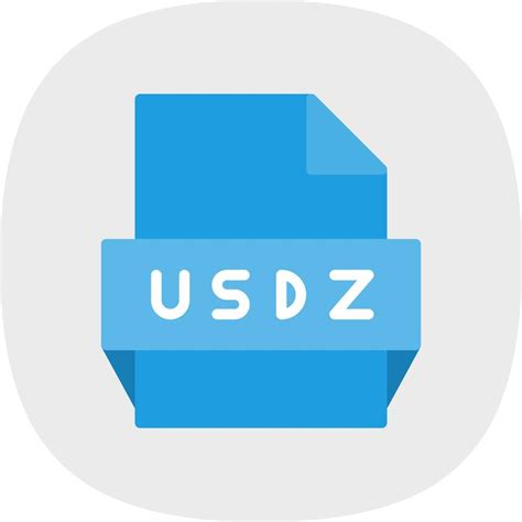 Usdz File Format Icon 15843603 Vector Art At Vecteezy