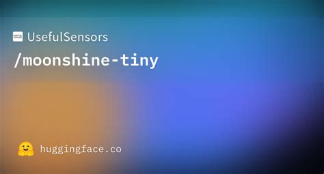 usefulsensors moonshine tiny at main