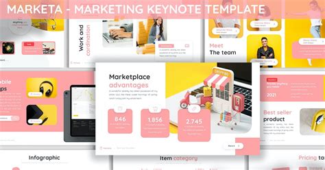 Marketa Шаблон Keynote по маркетинговому плану Шаблоны презентаций Envato Elements