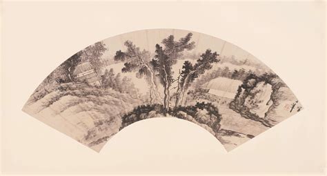 山水图扇面 02 龚贤 明代 国画 历代国画艺术长廊