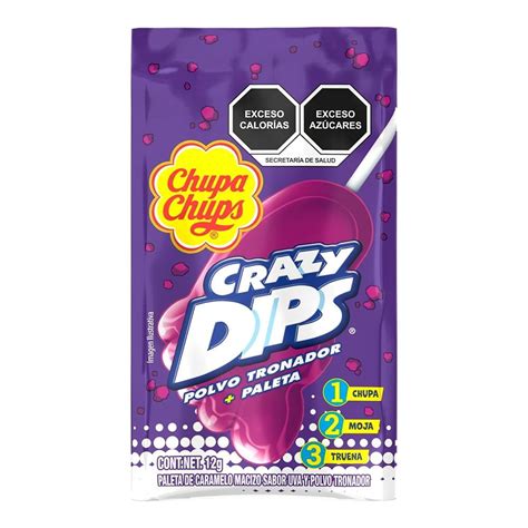 Paleta Chupa Chups Crazy Dips Fresa 12 G Walmart