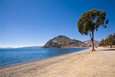 Spiaggia Di Copacabana Bolivia Fotografia Stock Immagine Di Spiaggia