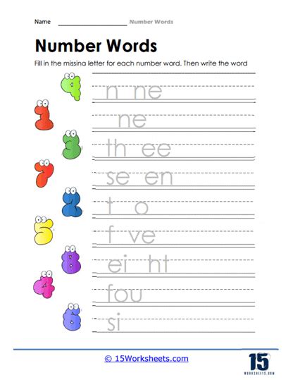 Numbers In Words Worksheets 15 Worksheets Library Worksheets Library