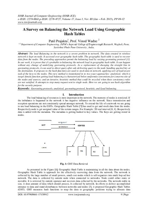 Pdf A Survey On Balancing The Network Load Using Geographic Hash Tables