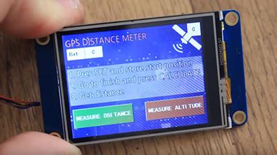 Arduino Project Of GPS Distance And Altitude Meter With Nextion Nextion