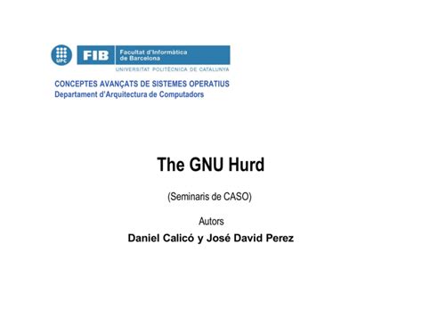 the gnu hurd