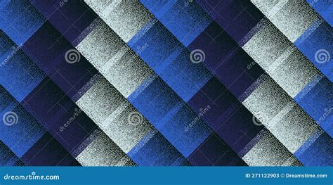 Fade Dotwork Rhombus Shapes Vector Geometric Seamless Pattern Stock