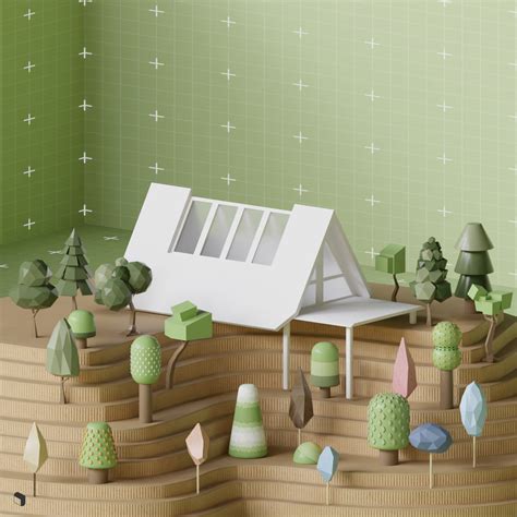 3d Model Physical Model Tree Set Toffu Co