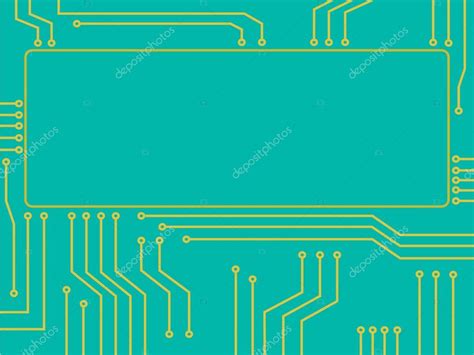 Microchip Line Technology Symbol Abstract Background Vector Stock Vector Image By H Santima