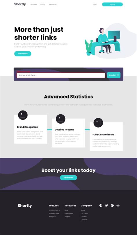 Frontend Mentor Url Shortening App Using React Css Modules Coding