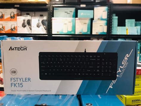 A Tech Fstyler FK Section Compact Keyboard USB Grey Computers Tech Parts Accessories
