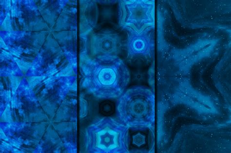 Different Shape Blue Color Patterns Pack Graphic By Design Nest Creative Fabrica