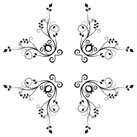 Download Ff0000 Leafy Flourish Design 4 Svg Freepngimg