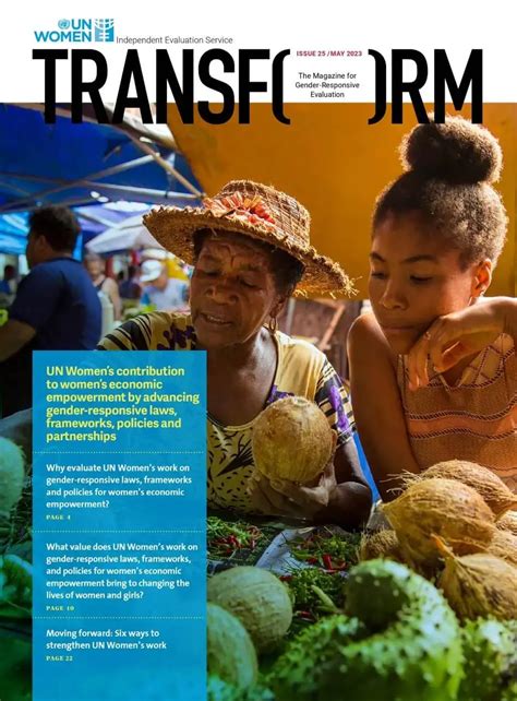 Transform The Magazine For Gender Responsive Evaluation Issue 25 May 2023 Publications