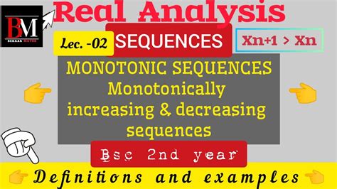 Monotonic Sequences Monotonically Increasing And Decreasing Sequences