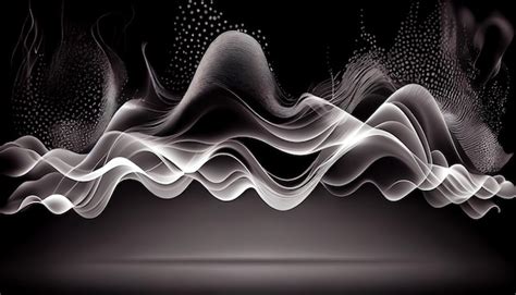 Premium Ai Image Digital Flowing Wave Particles Abstract Background Generative Ai Generative Ai