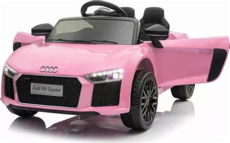 Παιδικό Ηλεκτροκίνητο Αυτοκίνητο Μονοθέσιο με Τηλεκοντρόλ Licensed Audi R8 Spyder 12 Volt Ροζ
