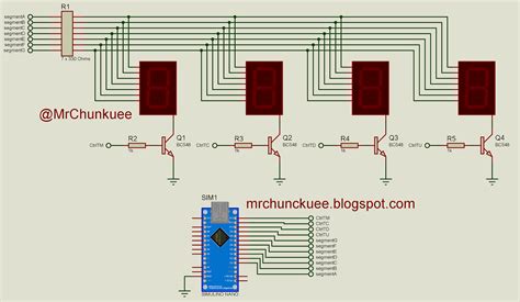 Arduino Nano Control De Display De 7 Segmentos De Cátodo Común Contador De 0 A 9 Opción 1