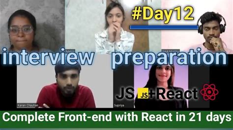Complete Front End With React In 21 Days Day12 Front End Interview Questions
