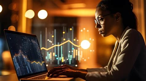 Premium Ai Image Business Woman Analyzing Data