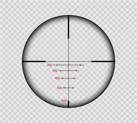 Military Sniper Rifle Scope Hunting Sight Reticle 24081732 Vector Art