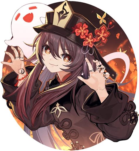 Hu Tao And Boo Tao Genshin Impact Drawn By Itou Youichi Danbooru