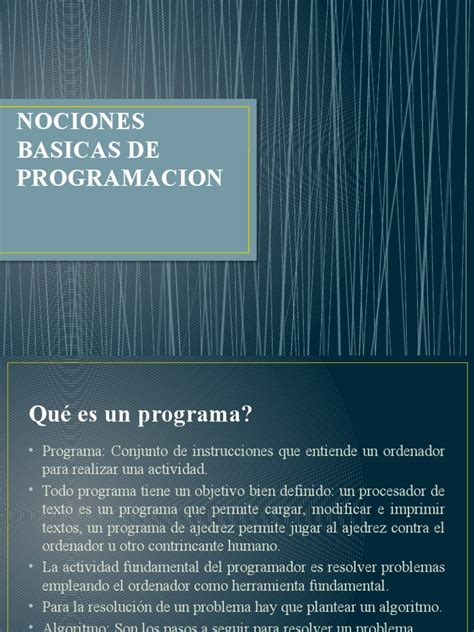 Nociones Basicas De Programacion C Pdf C Sharp Lenguaje De