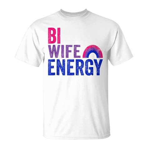 Bi Wife Energy Bisexual Pride Bisexual Rainbow Flag Bi Pride V2 Unisex