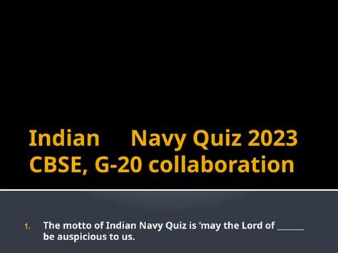 Indian Navy Quiz Ambuja Vidyapeeth Rawan Pptx