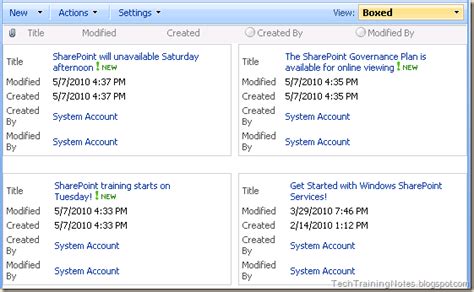 Sharepoint List View Styles Mike Smiths Tech Training Notes