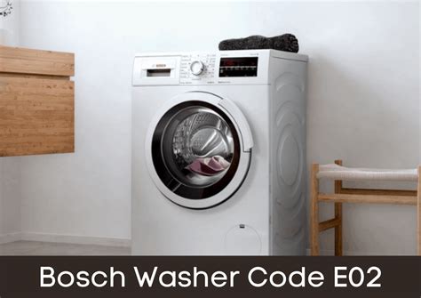 Bosch Washer E Code Easy Troubleshooting Guide How To Fix It