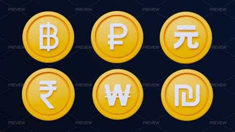 Currency Coin Icons Graphics Motion Array Currency Coin Icons Graphics Motion Array