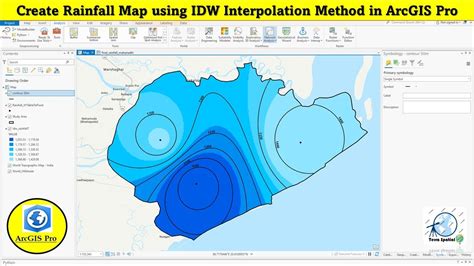 How To Create Rainfall Map Using Idw Interpolation Method In Arcgis Pro Youtube