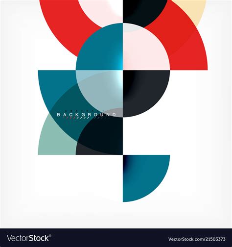 Minimal Circle Abstract Background Design Vector Image